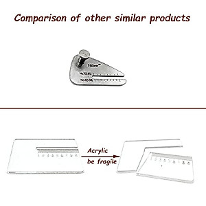 Hisew- Leather Stitching Punch Aid Pulling Plate and Scissor Kit, Diamond Lacing Chisel or Pricking Iron Aid Mate, Leather Craft Work Tools Accessories