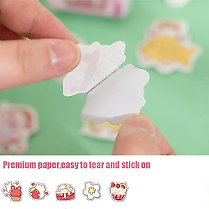 300PCS Cute Cartoon Rabbit Stickers Set - Kawaii Animal Sticker Pack 6 Themes Decals for Kids,Craft,School,Diary Album Notebooks Cards Envelopes Laptop Calendars Planners