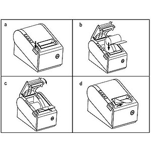 pbm GP-80250 ivn P-822D USB ONLY Thermal Receipt Printer, Cashdrawer Port,USB and Serial Port, AUTO Cut, Supports ESC/POS Star Commands, Compatible with EPSON Star Micronics, 1, Black