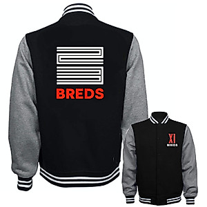 SNELOS Jordan 11 Bred 2019 Match Jackets (Jordan 11 Bred 2019 - Breds 23 (Black), XL)