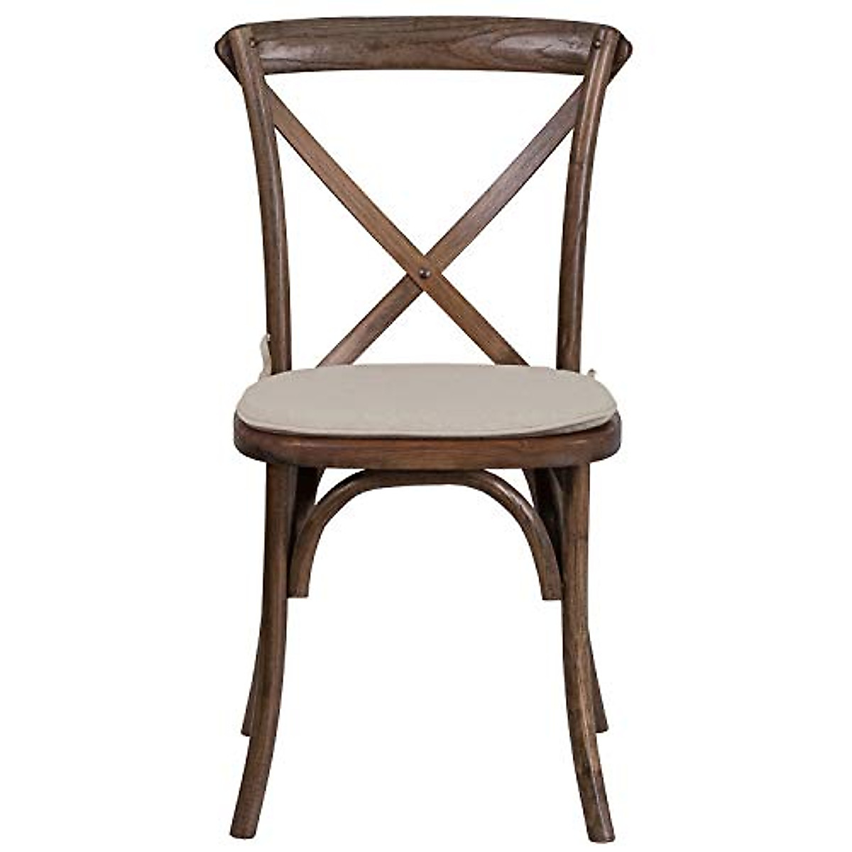 Flash Furniture 2 Pk. HERCULES Series Early American Cross Back Chair with Cushion