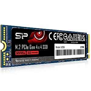 Silicon Power 2TB UD85 NVMe 4.0 Gen4 PCIe M.2 SSD R/W up to 3,600/2,800 MB/s (SP02KGBP44UD8505)
