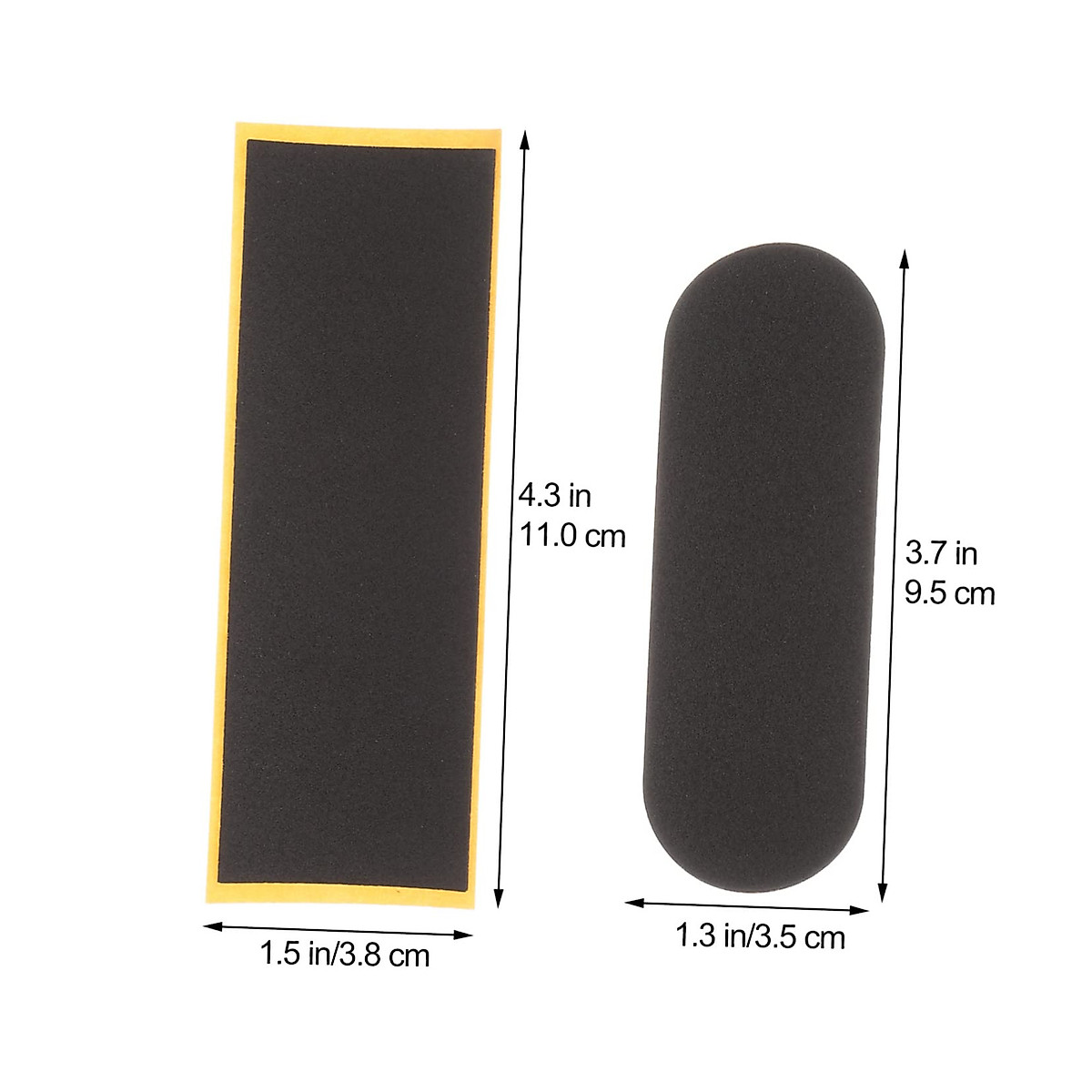 INOOMP 100 Pcs Finger Skateboard Sticker Foam Grip Tape for Fingerboards Skateboard Stickers Fingerboards Foam Grip Tape Nonslip Finger Tape Finger Stickers Non-Slip Foam Major