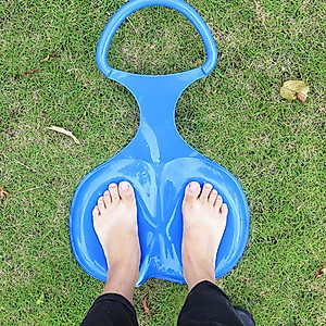 BESPORTBLE 2pcs Snow Saucer Sled Plastic Snow Sled Toboggan Snow Board Grass Sand Sled Kids Snow Slider for Winter Outdoor (Random Color)