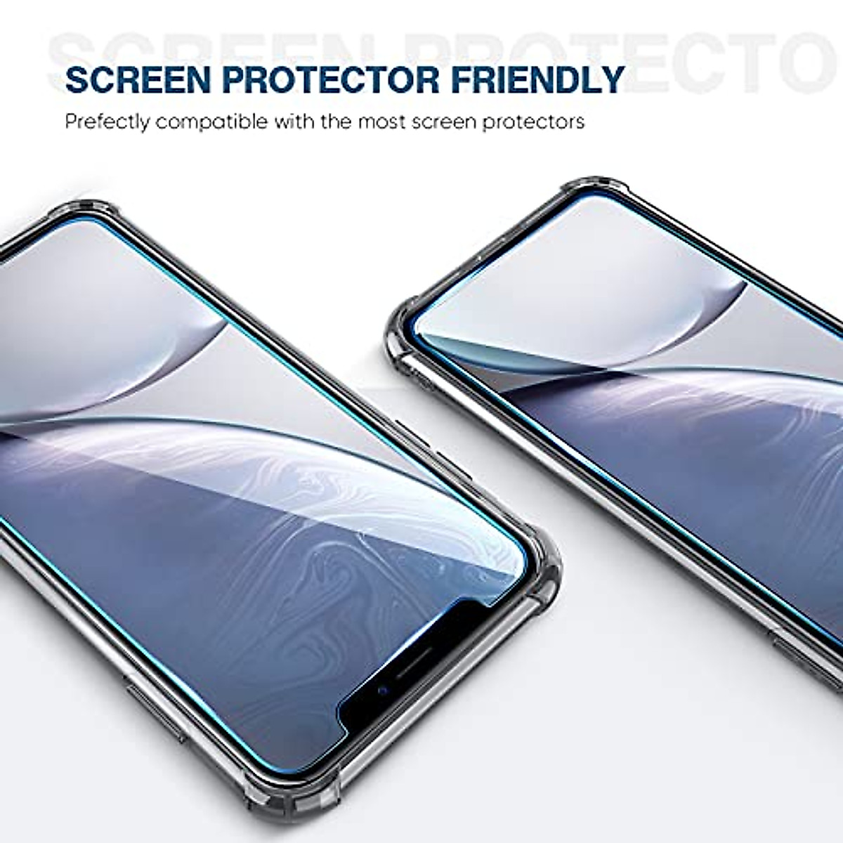 ORIbox iPhone XR Matte Case - Translucent Black, Shock-Absorbent, TPU & Polycarbonate