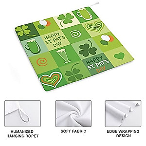 Lurnise Hand Towel Happy St.Patrick's Day Hand Towels Dish Towel Lanyard Design for Bathroom Kitchen Sports