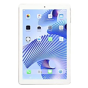 MAVIS LAVEN 10.1 Inch Tablet, 100-240V Dual Camera 1920x1200 Resolution Dual Card Dual Standby Tablet 4GB RAM 64GB ROM for Study for Android 10 (US Plug)