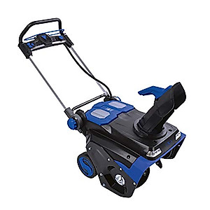 Snow Joe ION100V-21SB-CT 21-Inch 100-Volt Max 5Ah Brushless Lithium-iON Cordless Snow Blower, Blue/Black