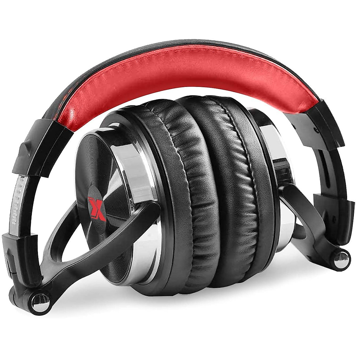 XPIX Pro DJ Headphones Closed Back Over Ear Stereo Monitor Headphones, For Monitor & Mixing, Single Side, Dual Source Monitoring