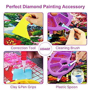 Palette Diamond Painting Tray Kits Trays Diamond Painting Organizer, Diamond Accessories & Tools for Glitter Rhinestones/5D Diamond Embroidery/Bead Storage/DIY Art