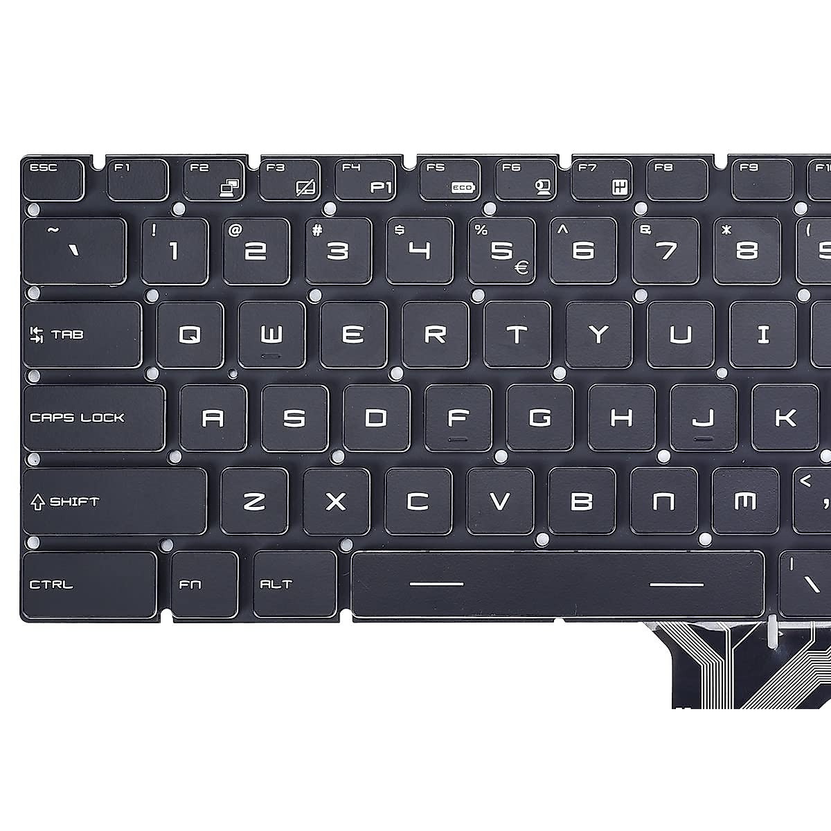 Replacement Keyboard for MSI GE75 Raider, GS75 Stealth, GL75 GL65 GP65 GP75 Leopard Series Game Laptop with Per-Key RGB Backlit Keyboard US Layout