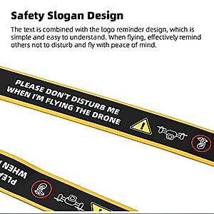 LICHIFIT Widen Lanyard Strap Neck Sling with Warning Sign Drone Accessory for DJI RC PRO/for DJI RC/Mini 3 Pro Remote Controller