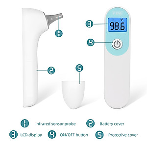 FDK Infrared Ear Thermometer-Accurate, Fast, and Easy to Use for Babies, Kids, and Adults