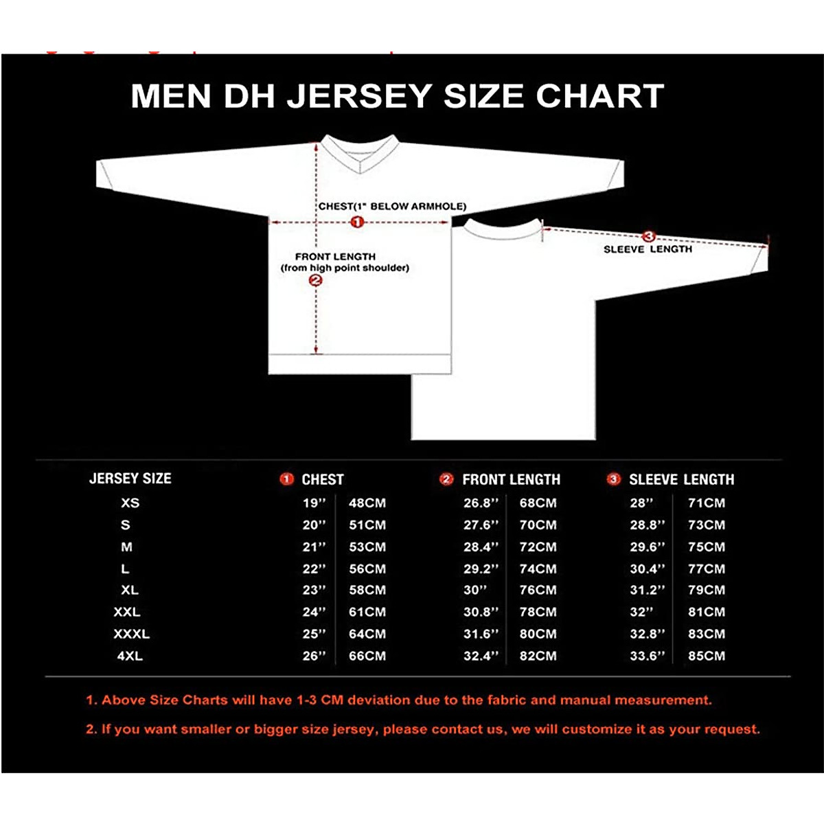 Teleyi Men's Mountain Bike Jersey Long Sleeve Off-Road Clothing Downhill&Motocross Shirts Breathable/Moisture-Wicking