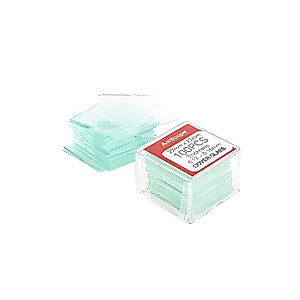 AmScope - 72 Pieces of Pre-Cleaned Blank Microscope Slides + 100 Coverslips - BS-72P-S100-22X5 - Multi-Pack (5 Count)