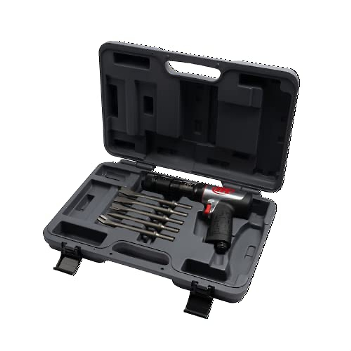 Ingersoll Rand 135MAXK Air Hammer Kit, includes 5-peice Chisel Set, 2600 BPM, 3" Stroke, 3/4" Bore Diameter, Large