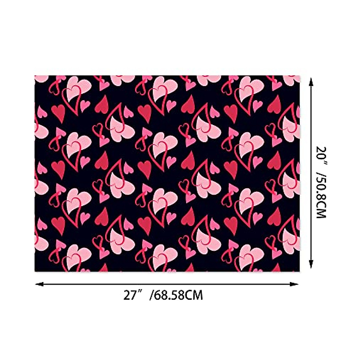 OXYLIPO 8 Sheets Heart Love Gift Wrapping, 4 Patterns Couple Recyclable Wrapping Paper for Kids Girls Boys Present Birthday Party Baby Shower Valentine's Day Theme Gift Wrap