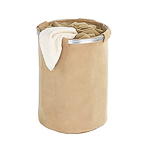 WENKO 62086100 Cordoba Basket, Sorter with Lid, Bin, Beige Laundry Hamper