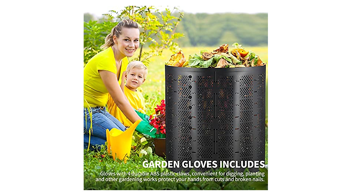 NULAOBA Outdoor Compost Bin - Large 220 Gallon Garden Composter