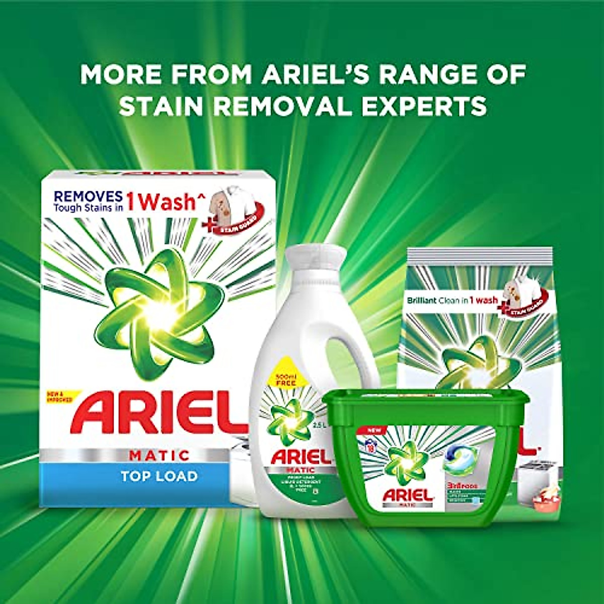 Ariel Matic Top Load Detergent Washing Powder - 2 Kg