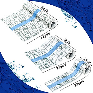 9 Rolls Waterproof Bandages Transparent Film Dressing Clear Adhesive Dressing Tape for Shower, 3 Sizes (2 Inch, 4 Inch, 6 Inch Wide)