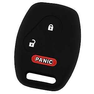 KeyGuardz Keyless Remote Car Key Fob Outer Shell Cover Soft Rubber Case for Honda Civic CR-V CR-Z Fit Insight Odyssey Pilot Ridgeline