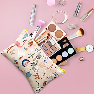 Silkfly 144 Pack Blank Canvas Cosmetic Bags Sublimation Makeup Bags White Pencil Pouch DIY Zippered Multipurpose Pouches Heat Transfer Iron on Pouch Bags for Stationery Toiletries Crafts Use