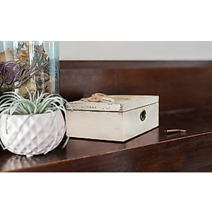 Cottage Garden Grandma Safe Haven Blanket Smile Petite Locket Distressed Natural Music Box Plays Wind Beneath My Wings