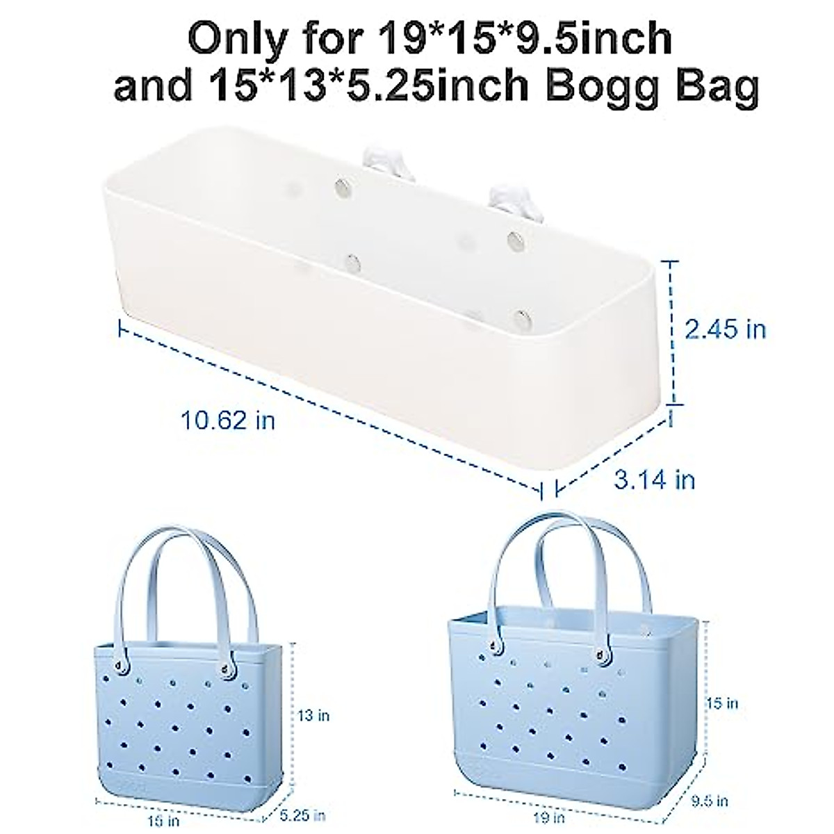 Wallet Organizer Holder for Bogg Bag, Premium Insert Charm Wallet Phone Cup Drink Keychain Tray Holder - Accessories for Bogg Bags