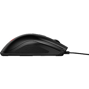 HP Omen 400 Wired USB Gaming Mouse, Optimized Mechanical Switches, Quick Adjust 1600-5000 DPI Optical Sensor, Sniper Mode 400 DPI, RGB LED, Customizable Buttons
