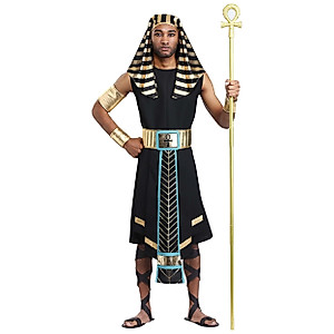 Fun Costumes Dark Pharaoh Costume - Plus Size Adult Egyptian Outfit - 2X - Black