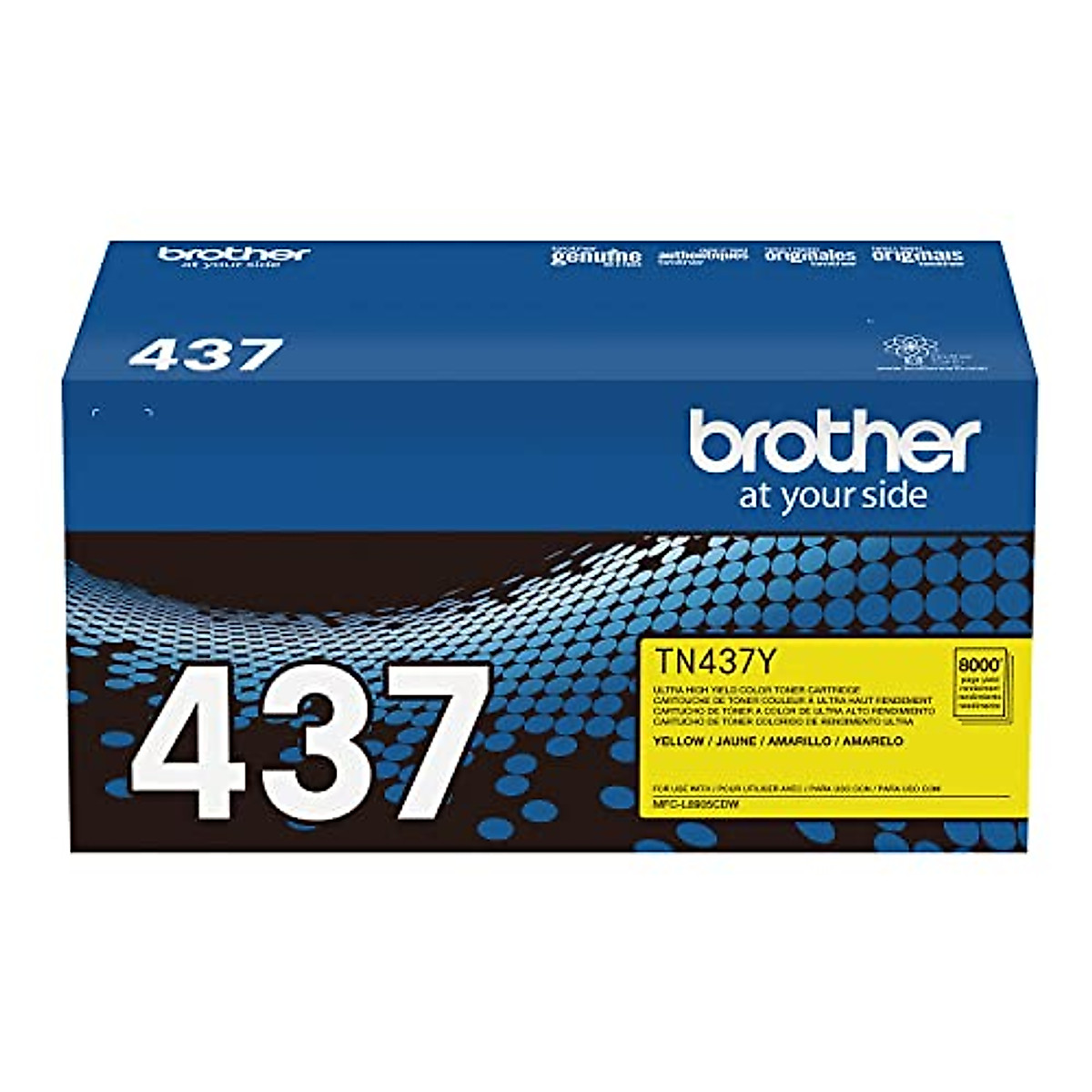 Brother TN437Y Ultra High Yield Yellow Toner Cartridge