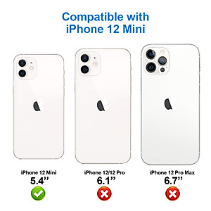 FANXI Skeleton Bear Phone Case Compatible with iPhone 12 Mini - Shockproof Protective Cute Cool Bear Designed for Case 12 Mini 5.4 Inch Case for Men Girls Women Black Brown