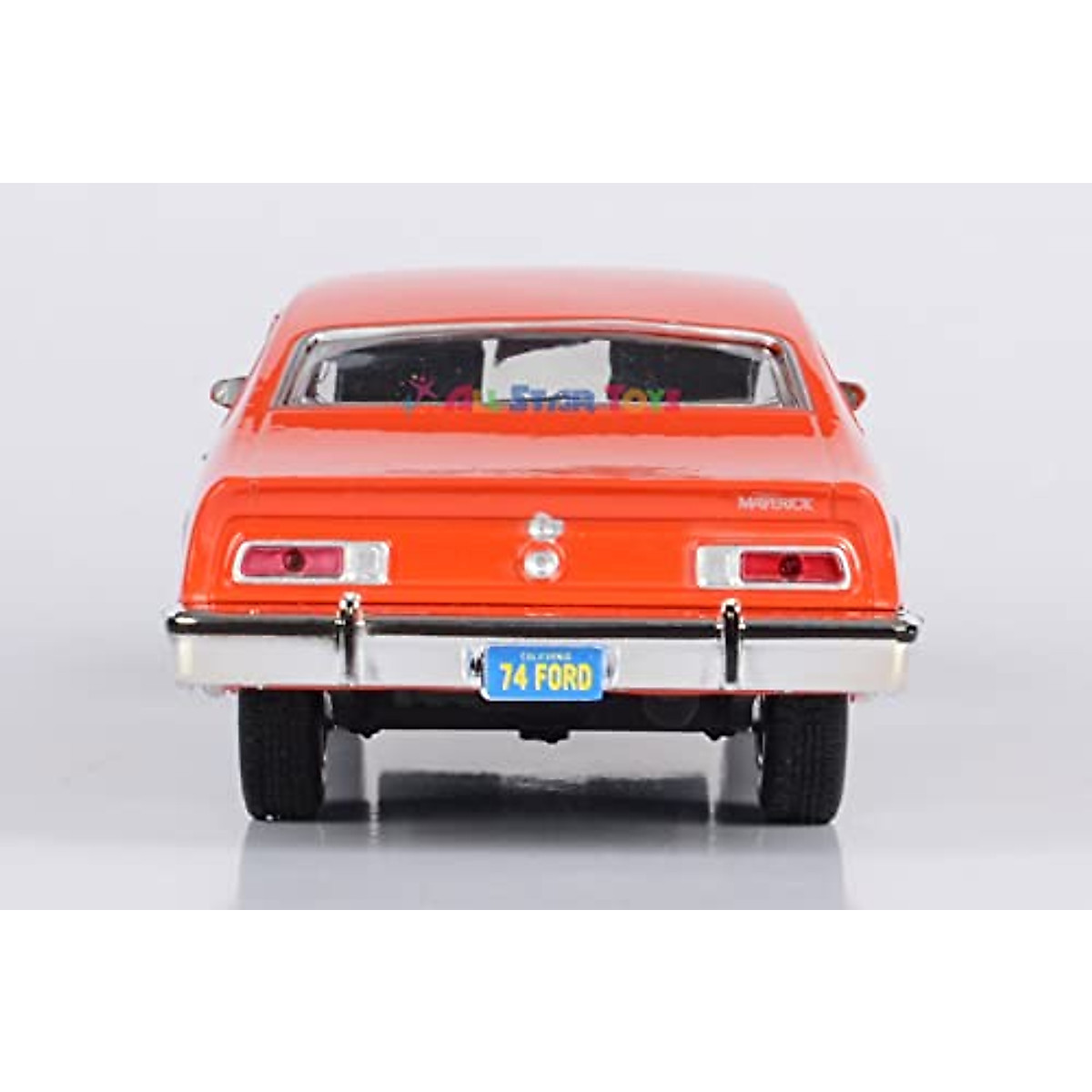1974 for Ford Maverick Grabber Orange 1/24 DIECAST Model CAR by Motormax Forgotten Classics Series 73332 79043