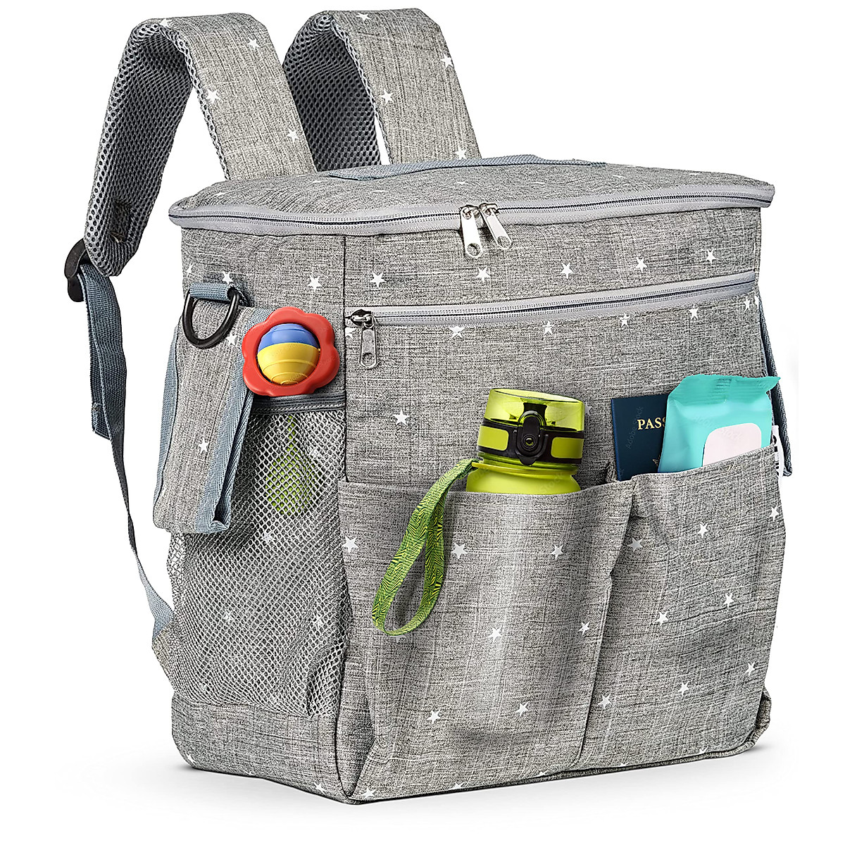 Ozziko Stroller Organizer, Universal Diaper Bag Backpack Bag Fit for Newborn Baby Girl Or Boy Tote, Gift for Shower, New Parents, New Mom, Infants, Toddlers, Babies