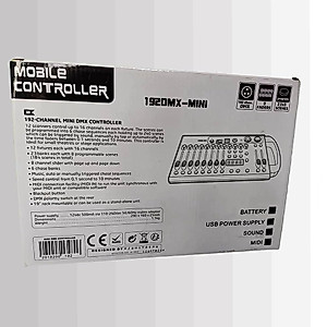 Dmx Console,Universal DMX-512 Controller 192 DMX 512 Stage DJ Light Controller 240 Different Scenes Dmx512 Console Applicable to 3-Pin DMX Cable for DJs Bands Bars Pubs Clubs Family Party Wedding etc…