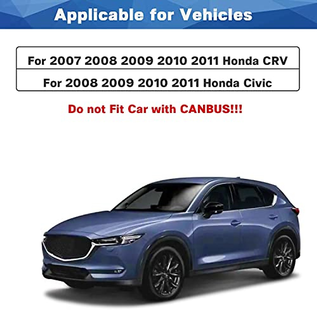 Fiegromech Radio Stereo Wiring Harness Replacement for Honda CRV 2007-2011 and Honda Civic 2008-2011, 16 Pin ISO Car Radio Power Speaker Cable with Antenna Adapter