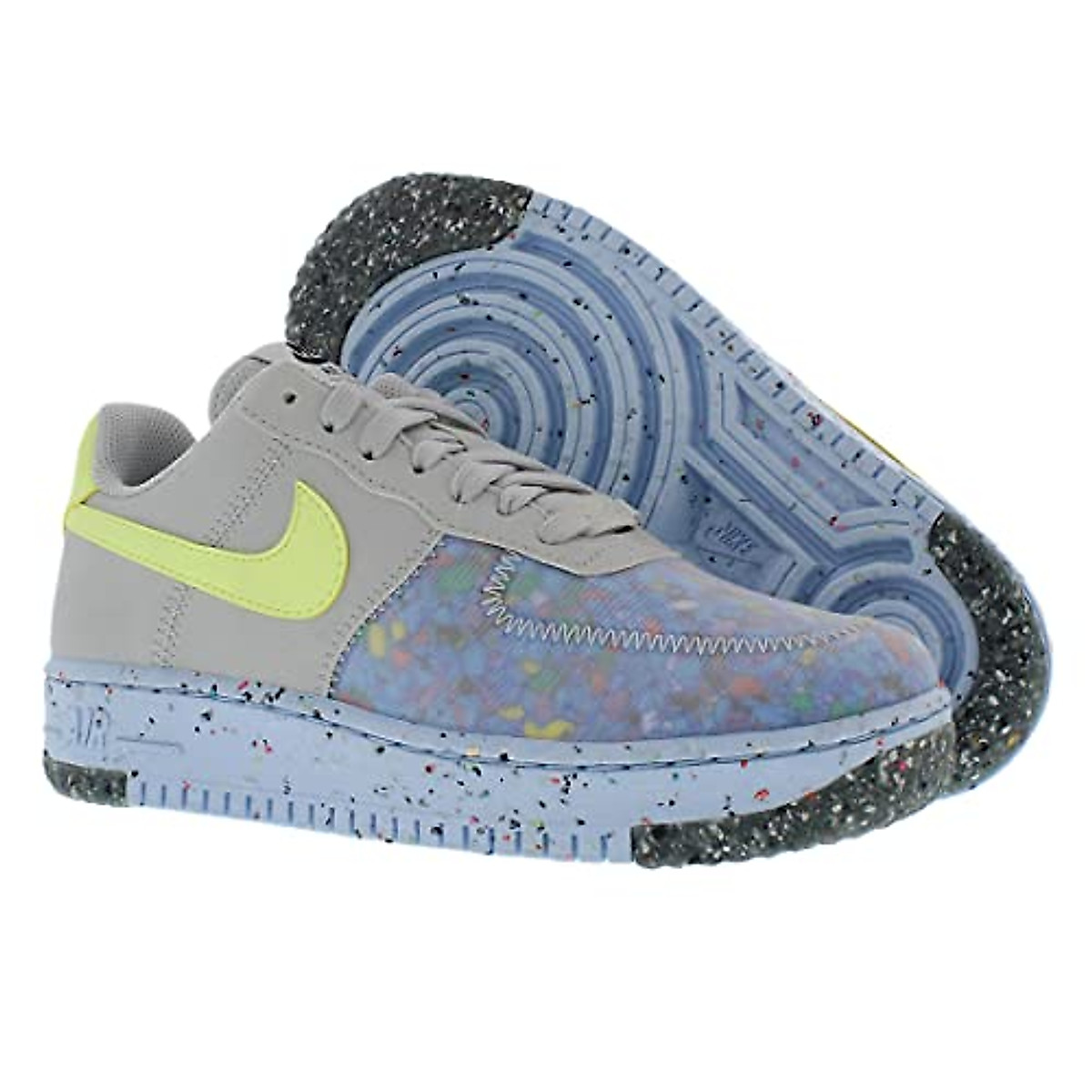 Nike Air Force 1 Crater Womens Shoes Size 5.5, Color: Grey/Volt/Blue