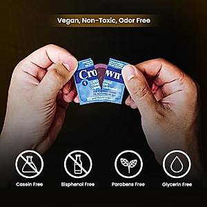 Crown Condoms — 1008 Count — Lubricated Latex Condoms — Bulk 1008 Per Pack