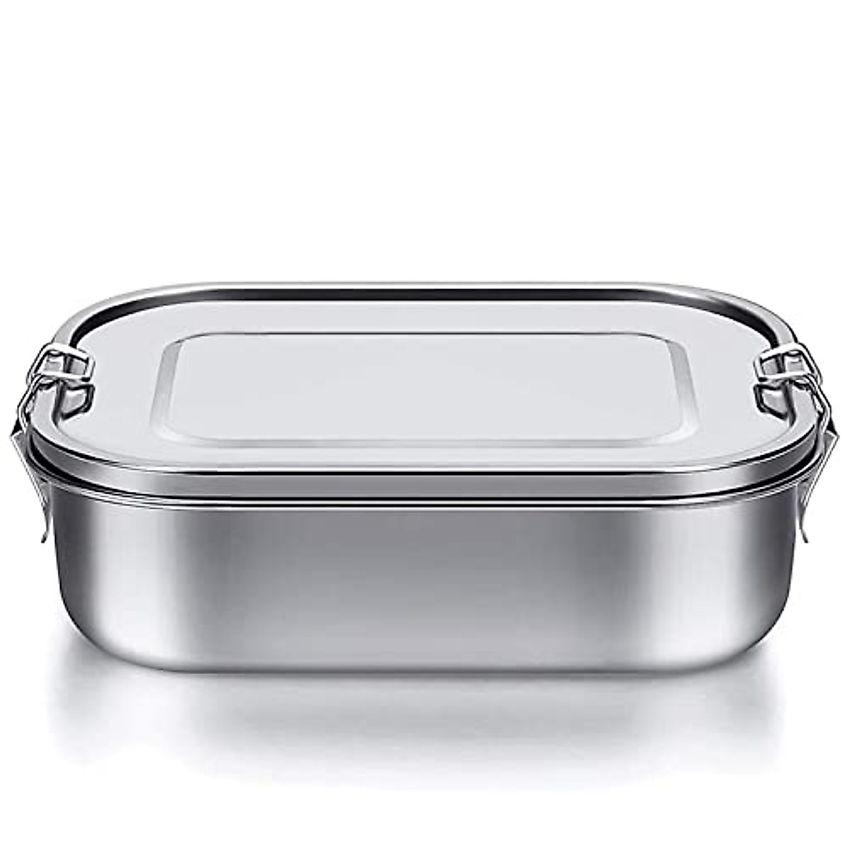 GAGALU Metal Lunch Box Stainless Steel Bento Box Lunch Container,Compartment Bento Lunch Box for Sandwich and Two Sides,Ml Food Container