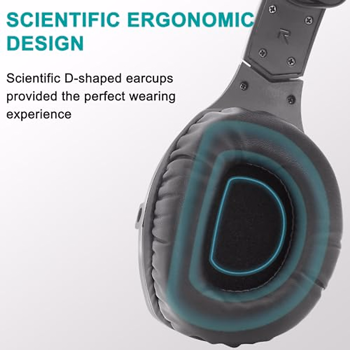 WallarGe Dual Wireless Headphones for TV Watching with 5.8GHz RF Transmitter Charging Dock, Over-On Ear TV Headphones Wireless for 25Hrs Playtime and No Lip-Sync Delay, Plug & Play. Set of Two