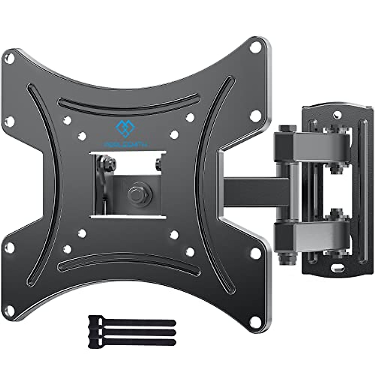 PERLESMITH TV Wall Mount for 13-42 Inch Flat or Curved TVs & Monitors, Full Motion TV Wall Mount with Articulating Arms Swivel Tilt Extends, Corner tv Bracket Max VESA 200x200 mm up to 44lbs, PSSFK1