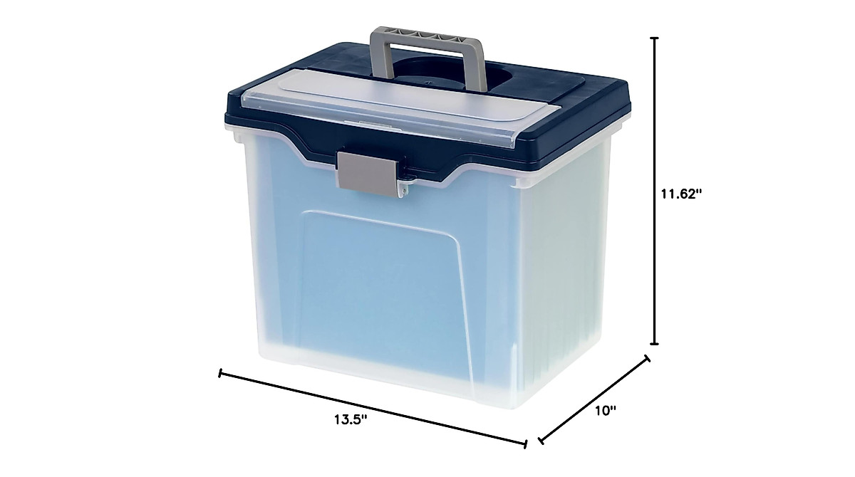 Office Depot Mobile File Box - Portable, Secure & Durable Storage