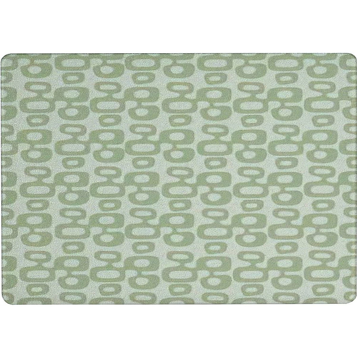 Tempered Glass Cutting Board Mint green Mid Century Modern repeatable seamless Tableware Kitchen Decorative Cutting Board with Non-slip Legs, Serving Board, Large Size, 15" x 11"