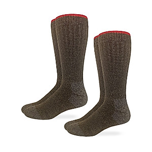 Wrangler Mens Heavyweight Merino Wool Blend Boot Socks 2 Pair Pack
