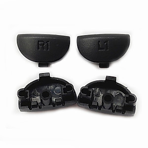Ambertown 4 Set L1 R1 L2 R2 Trigger Buttons & Spring for Sony Play Station 4 PS4 JDS-001 JDS-011 for dualshock 4 JDS-001 JDS-011 Controllers Replacement Parts