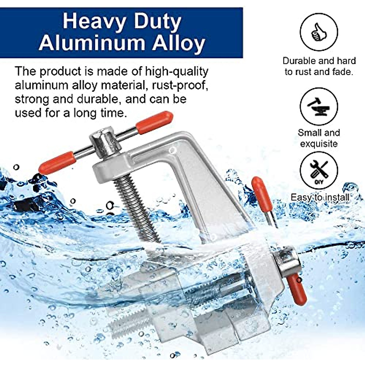 TANJIN Mini Jeweler Table Clamp Small Hobby Bench Vice Jewelers Hobby Clamps Craft Table Repair Tool Portable Work Bench Vise