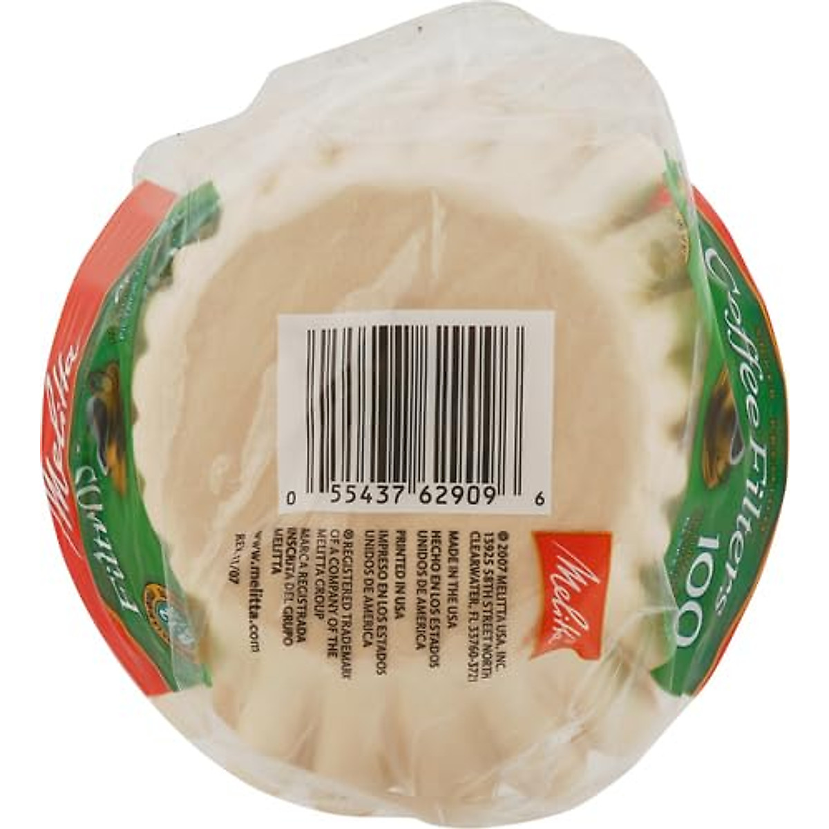 Melitta Basket Coffee Filters, Natural Brown, 100 Count