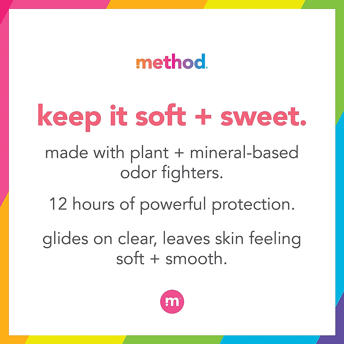 Method Deodorant, Simply Nourish, Aluminum Free, 12 Hour Protection, 2.65 oz (Pack of 5)