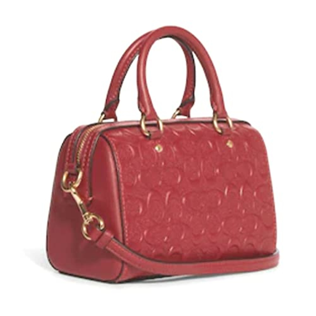 COACH Mini Rowan Crossbody Signature Leather (Gold/1941 Red)